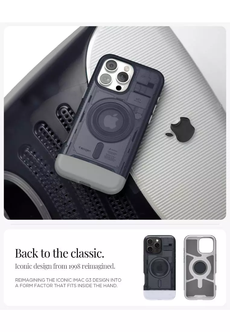 Buy Spigen Spigen iPhone 16 Pro Max Case Classic C1 MagFit Graphite 2025 Online | ZALORA Philippines
