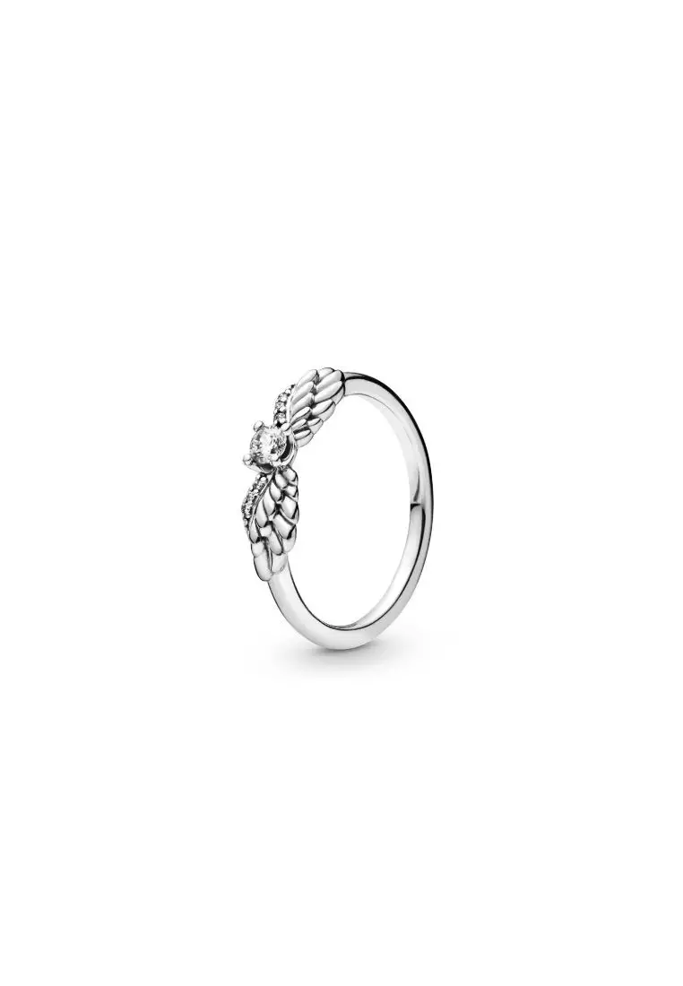 Pandora sparkling angel wings ring store