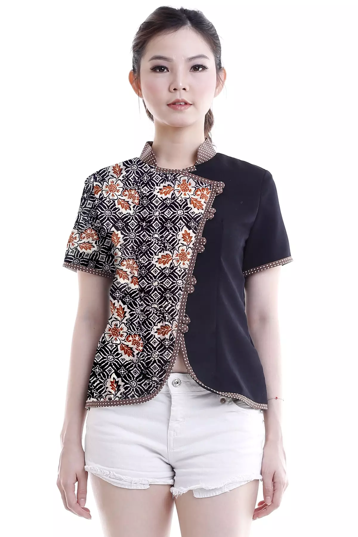 Jual DhieVine Batik Mataloko Kembang Ayu Cokelat Blouse Batik Original 2025 | ZALORA Indonesia