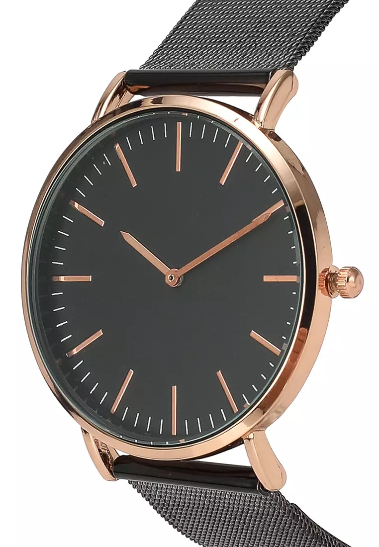 Jual NUVEAU Round Face Mesh Strap Watch Original 2024 | ZALORA Indonesia