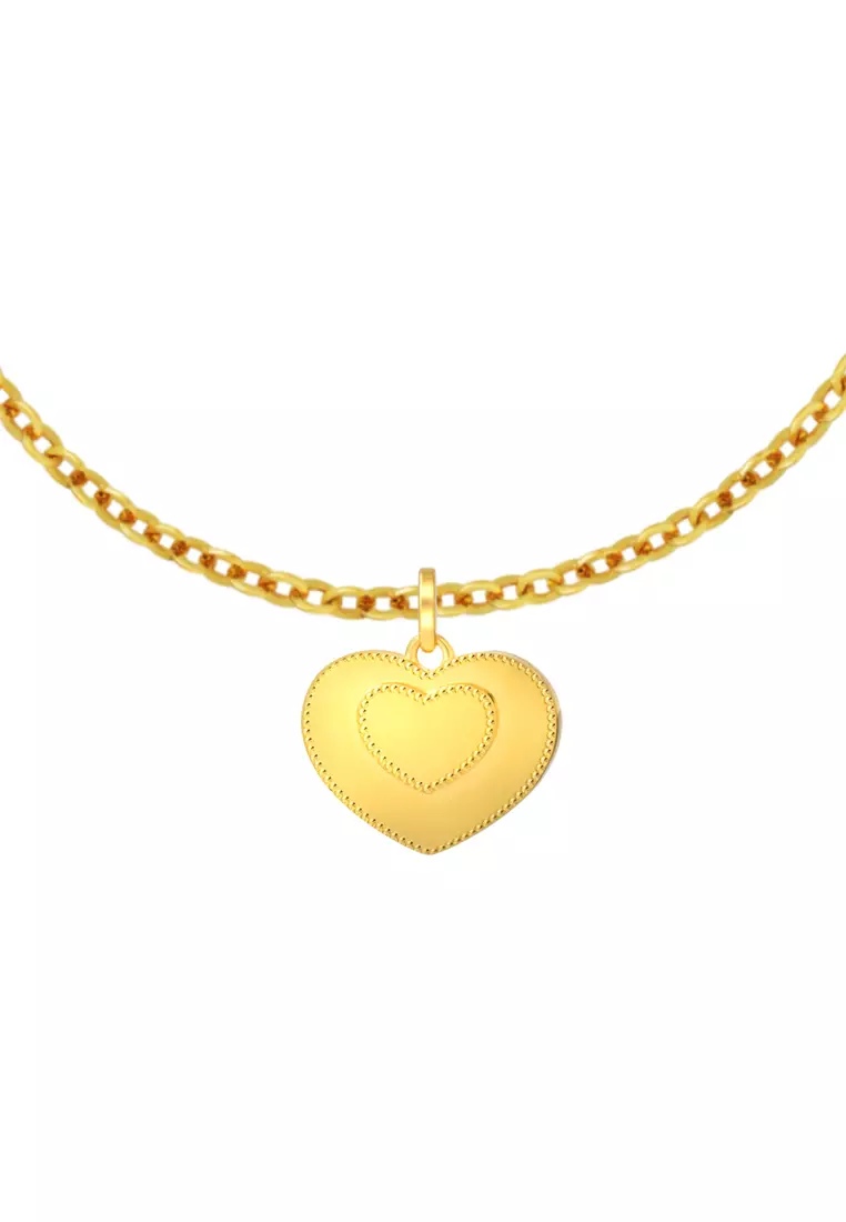Buy TOMEI TOMEI Lusso Italia Heart Pendant, Yellow Gold 916 2026 Online ...