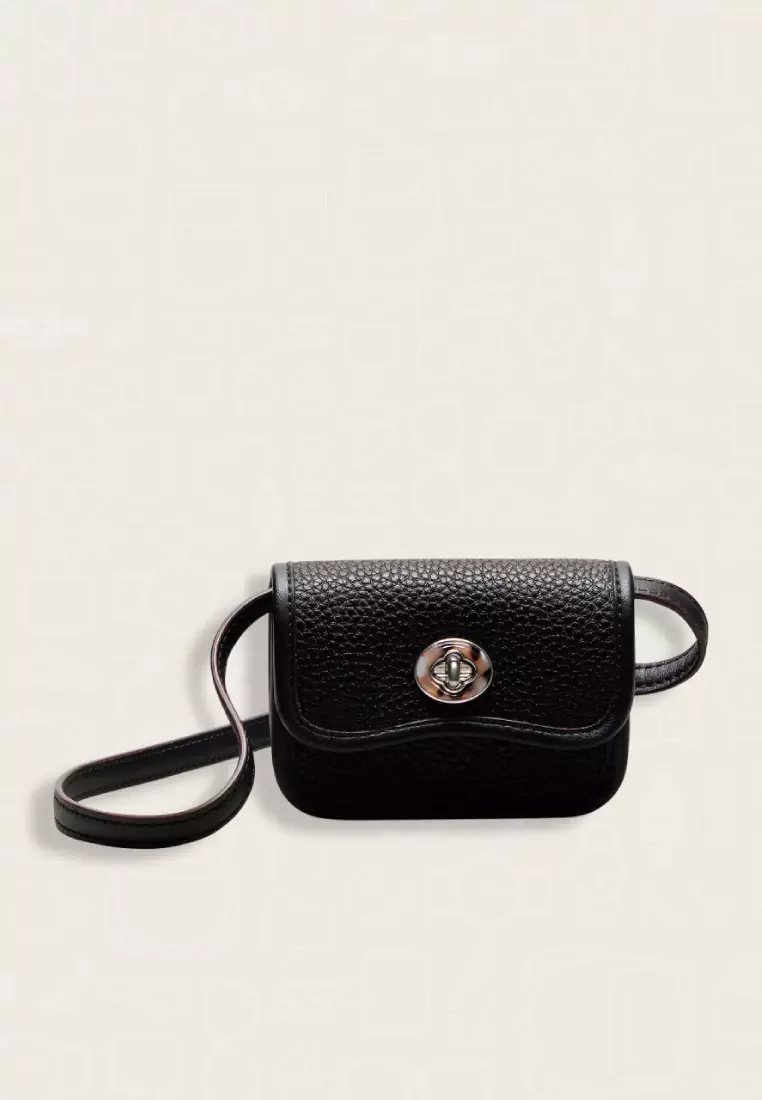 Jual Coach Coach Wavy Wallet In Coachtopia Leather Black Original 2025 ...