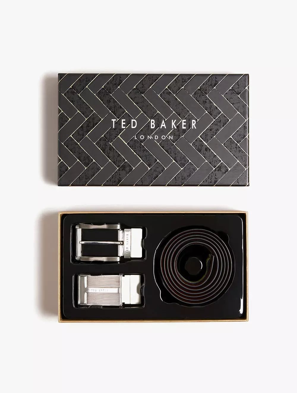 Jual Ted Baker TED BAKER - NEWBEY Belt In A Box - Black Original 2025 ...