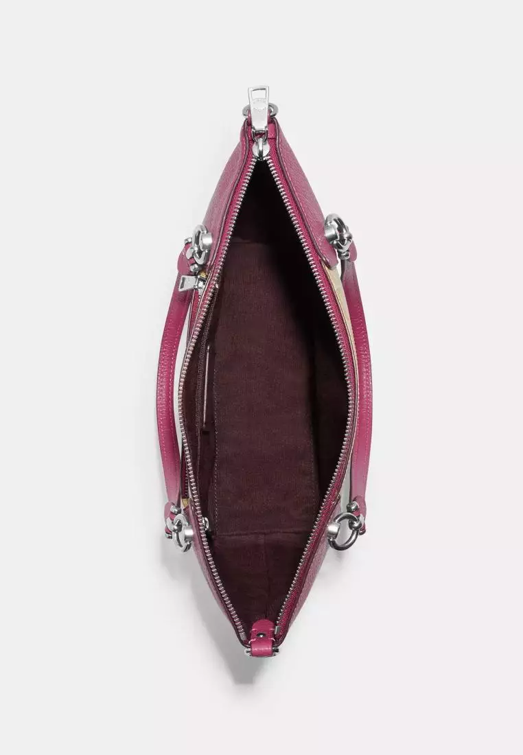 Jual Coach Coach Kacey Satchel In Signature Canvas Lt Khaki Lt Raspberry Original 2025 | ZALORA ...