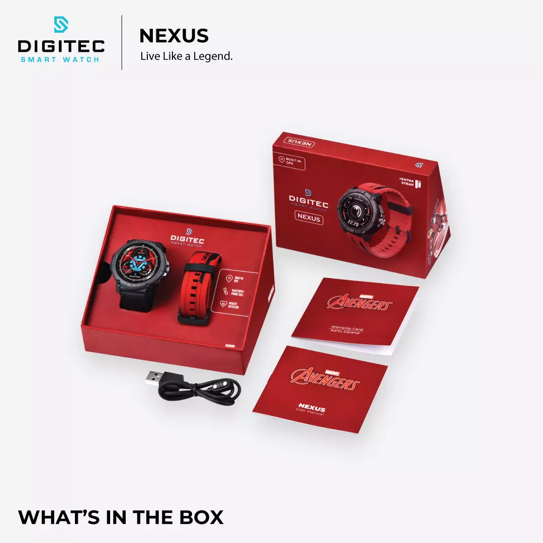 Jual Digitec Digitec Jam Tangan Pria - Red Black - Rubber - DG-SW-NEXUS ...