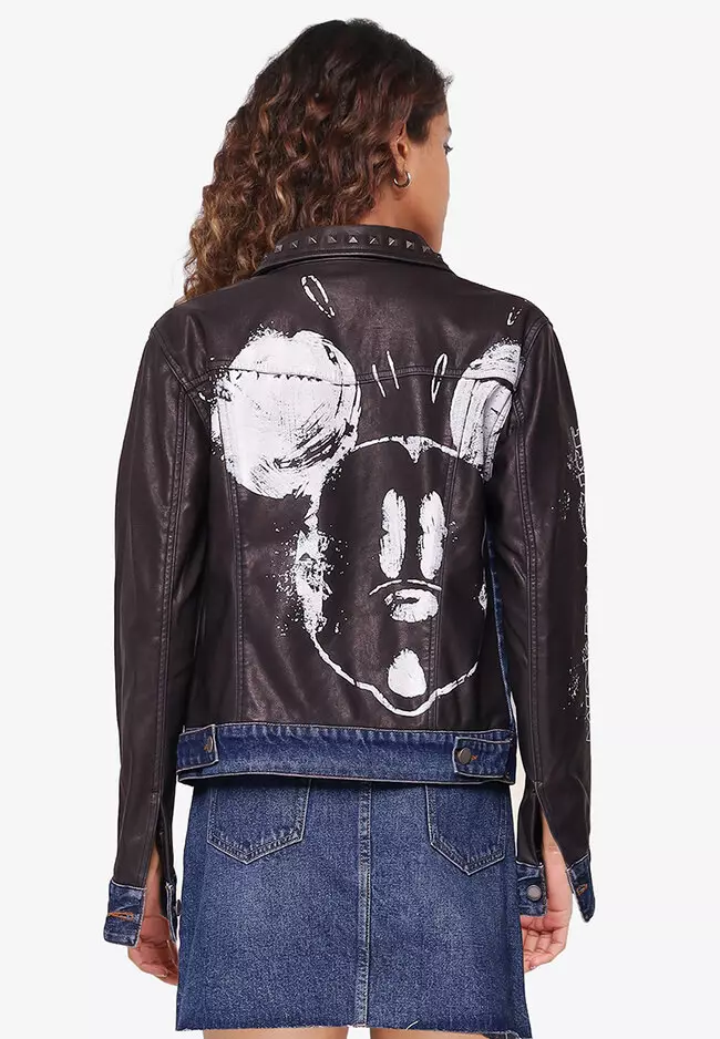 Buy Desigual Mickey Mouse Hybrid Quilted Jacket Online | ZALORA Malaysia