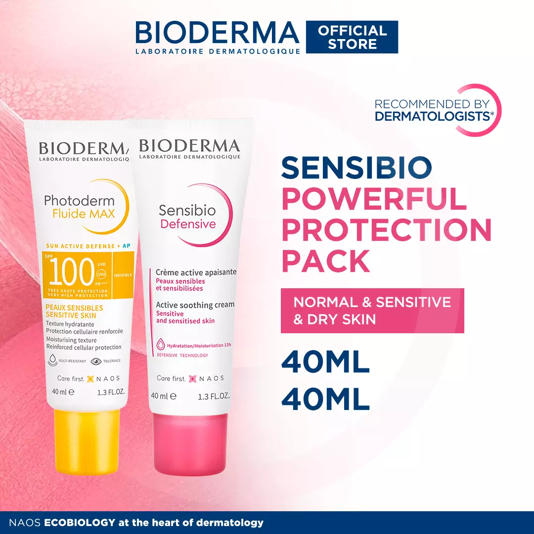 Jual BIODERMA Bioderma Sensibio Powerful Sensitive Skin Protection Pack ...