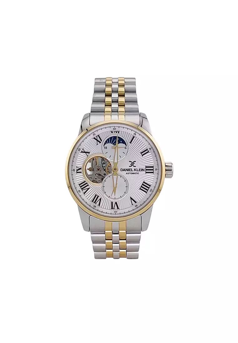Daniel Klein Automatic Skeleton Men's Chronograph Watch DK.1.13564-4 ...
