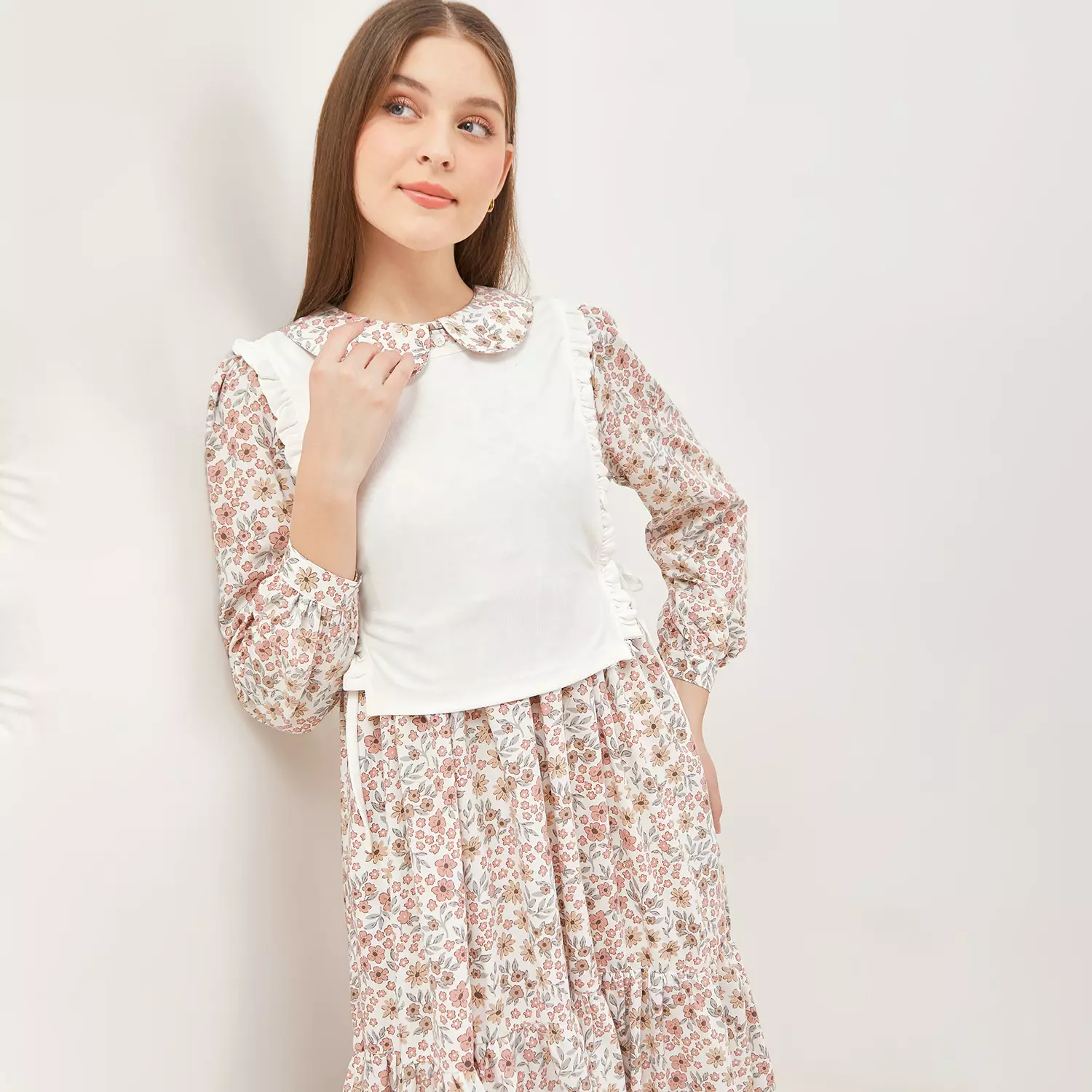 Jual Graphis GRAPHIS Set Floral Maxi Dress With Vest Original 2025 ...