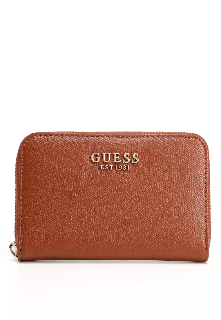 Buy Guess Amorette Signature Logo Medium Zip Around Wallet 2025 Online | ZALORA