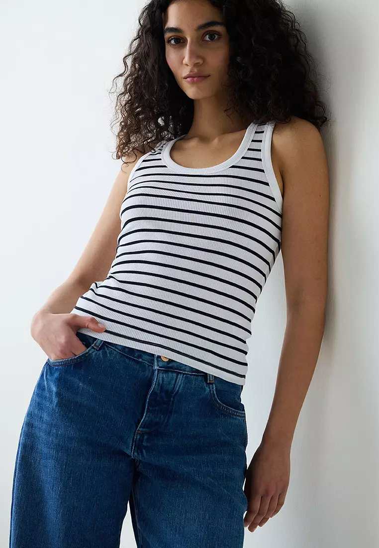 Jual Penti Basic Stripe Optic Top Original 2025 | ZALORA Indonesia