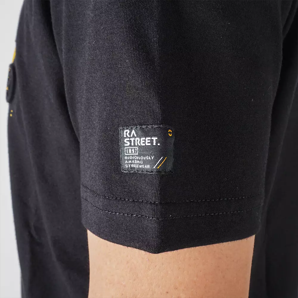 Jual RA Street KAOS PRIA TSHIRT LENGAN PENDEK Over spray Black RA ...