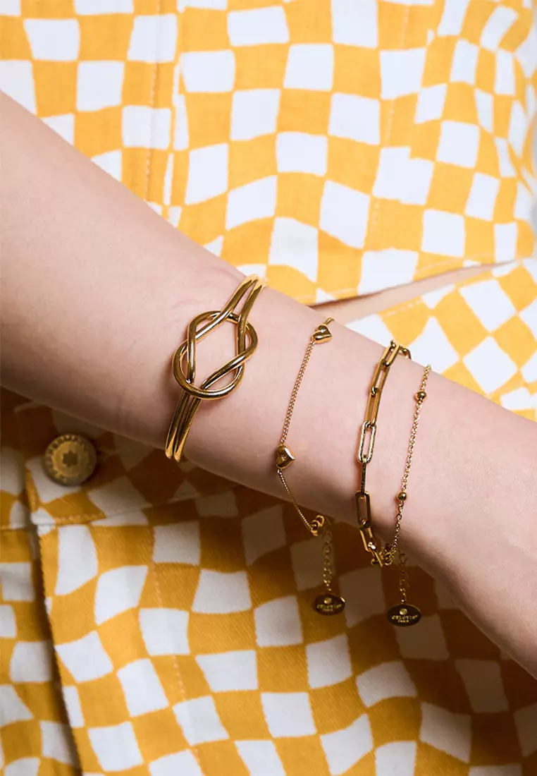 Buy CELOVIS Astelle Infinity Knot Bangle in Gold 2025 Online | ZALORA