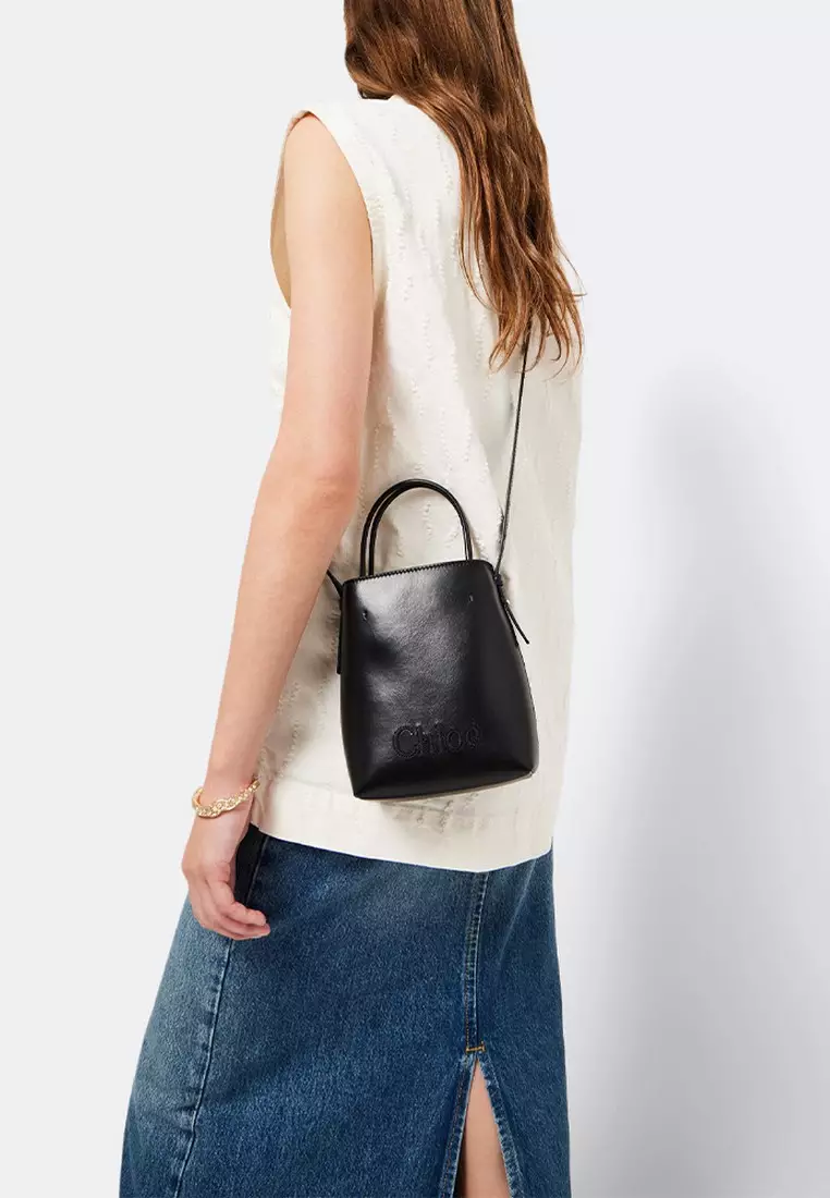 Buy Chloé Sense MicTote Bag in Black 2026 Online | ZALORA