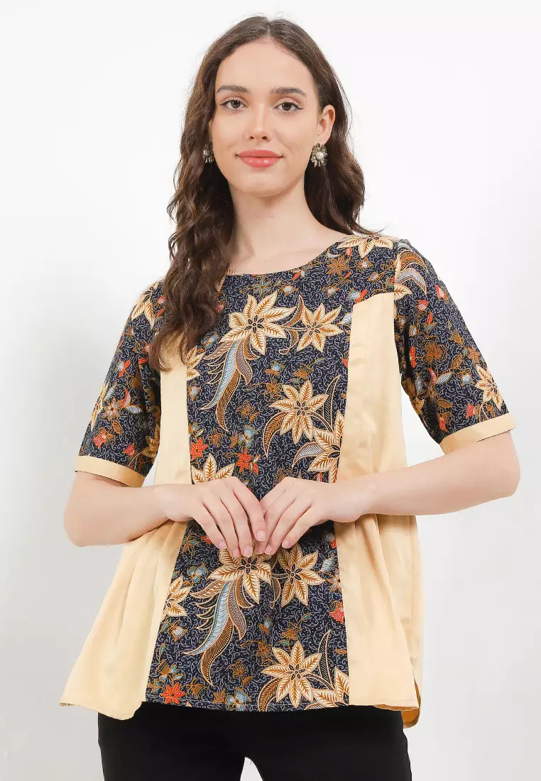 Jual Rianty Batik Blouse Katerina Original 2024 | ZALORA Indonesia