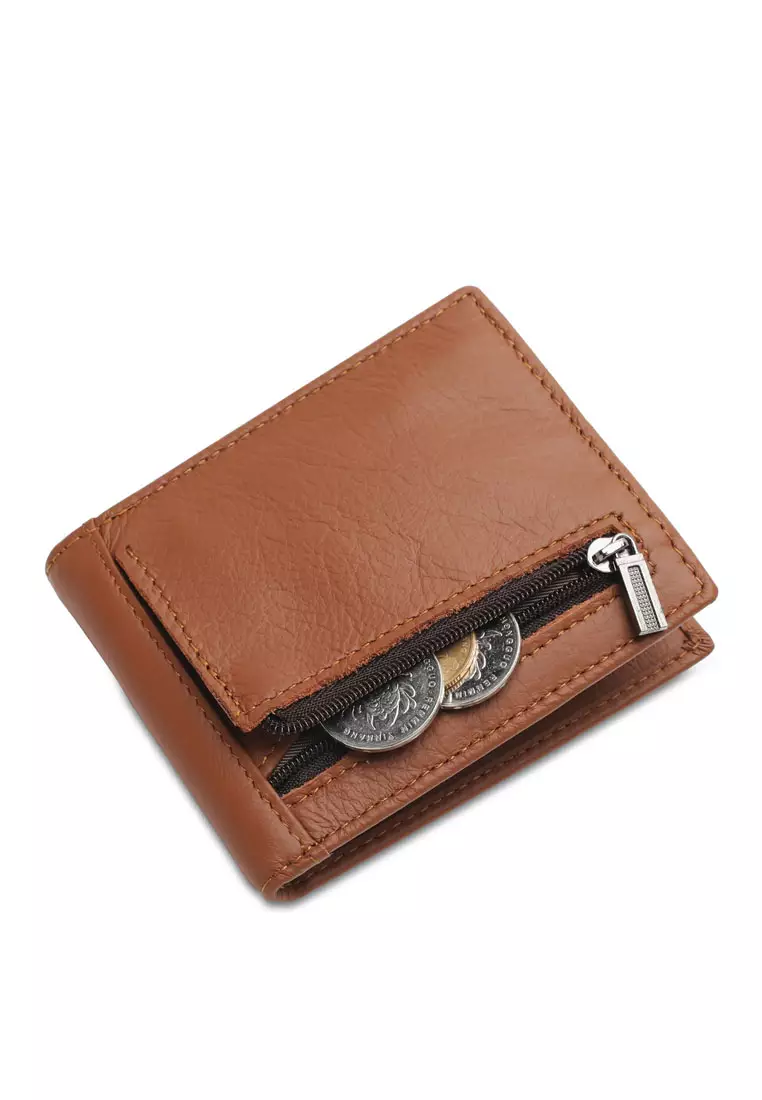 Buy Wild Channel Men's Genuine Leather RFID Blocking Money Clip Wallet ...