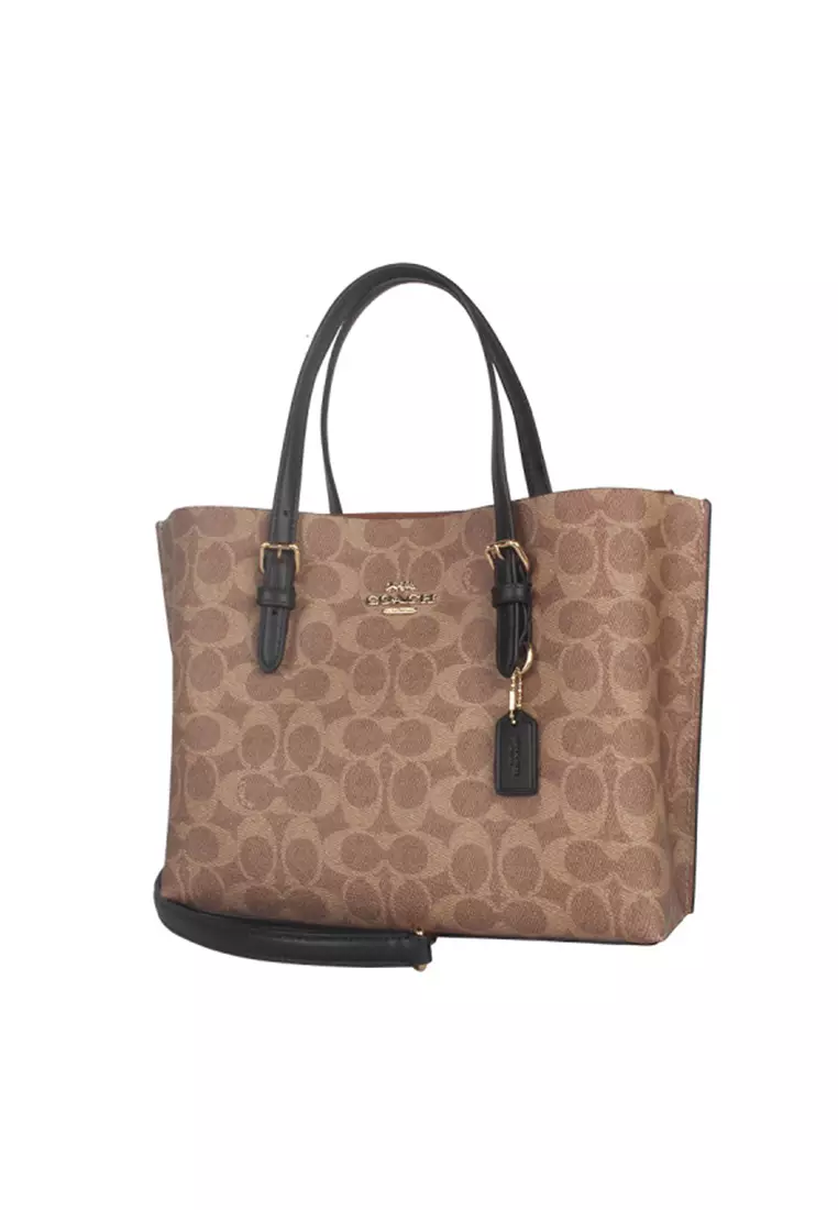 Jual Coach Mollie Tote Bag 25 In Signature Canvas CV965 Original 2026 ...