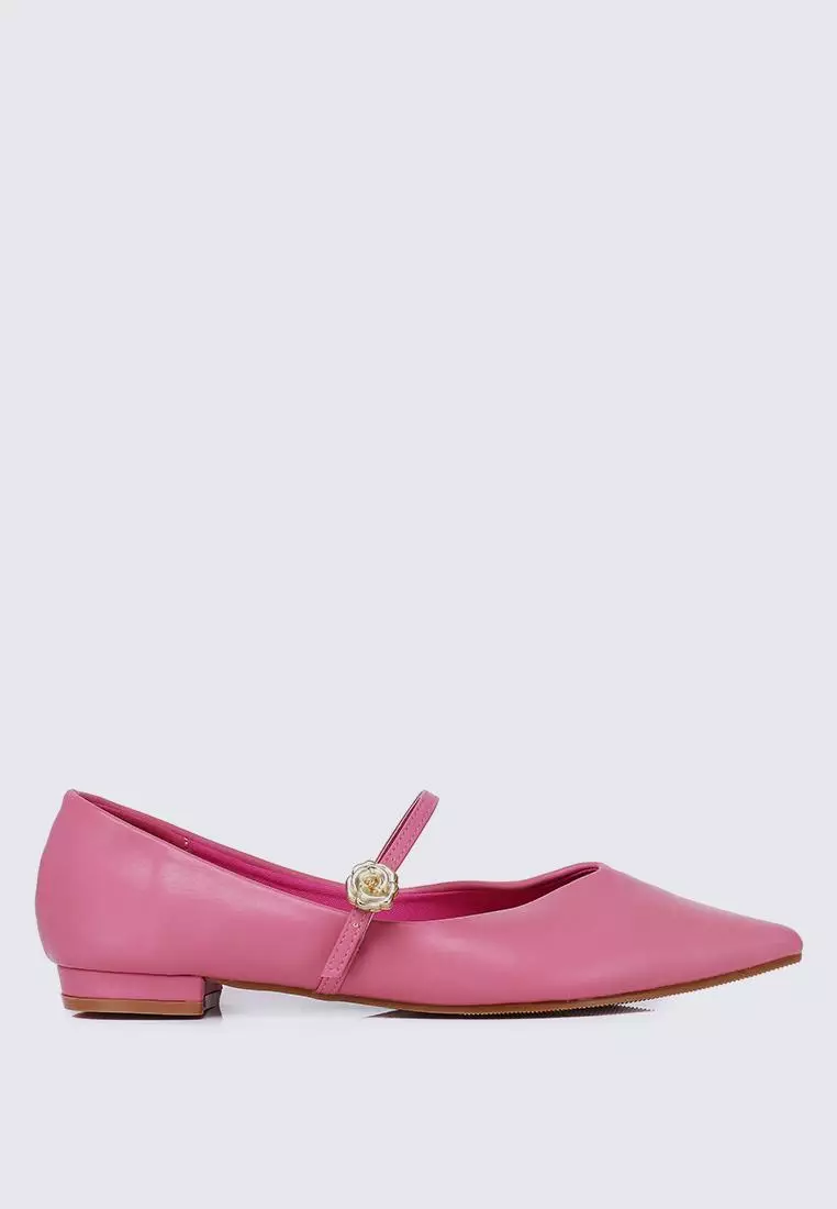 Buy My Ballerine La Rosée Comfy Ballerina In Pink Online | ZALORA Malaysia