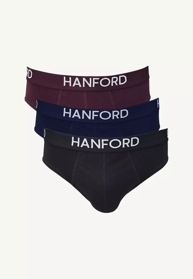 Buy Hanford Regular Cotton Men's Briefs Cosmic - Assorted Colors (3in1 ...