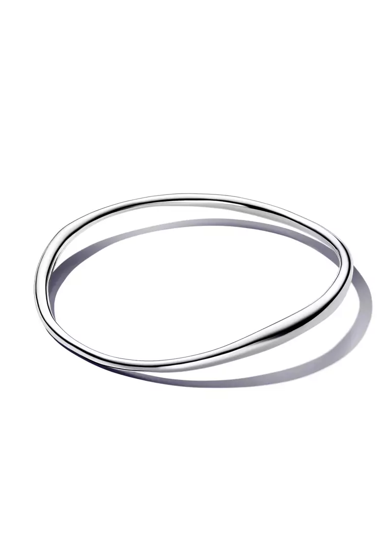 Buy PANDORA Pandora Essence Organically Shaped Bangle Online | ZALORA ...