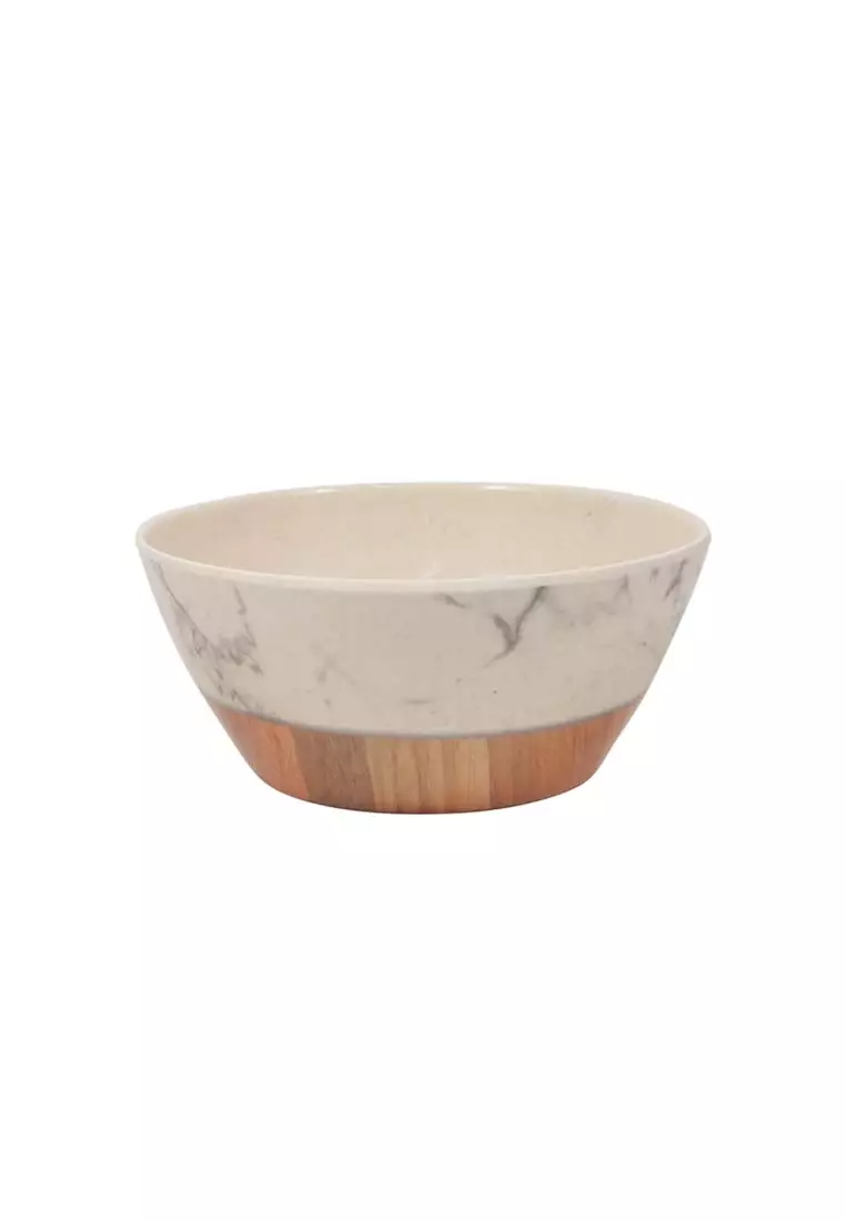 Buy Slique Slique Premium Melamine Dinner Bowl 5in - Bamboo Design ...
