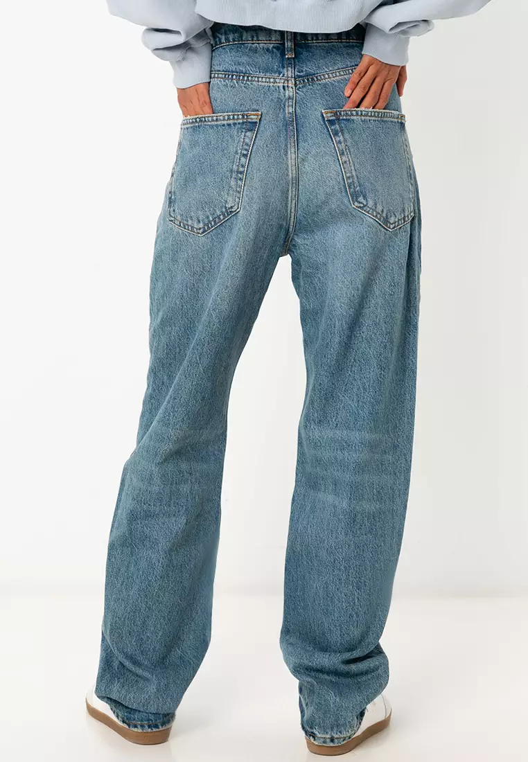 Buy ZARA Cotton Loose Jeans 2026 Online | ZALORA Philippines