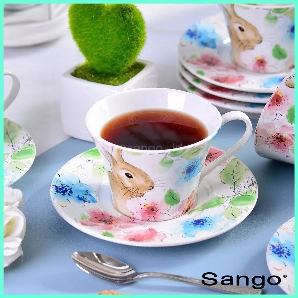 Jual Sango SANGO Set Cangkir Bastia Pink (Isi 12) Hampers Original 2024 ...