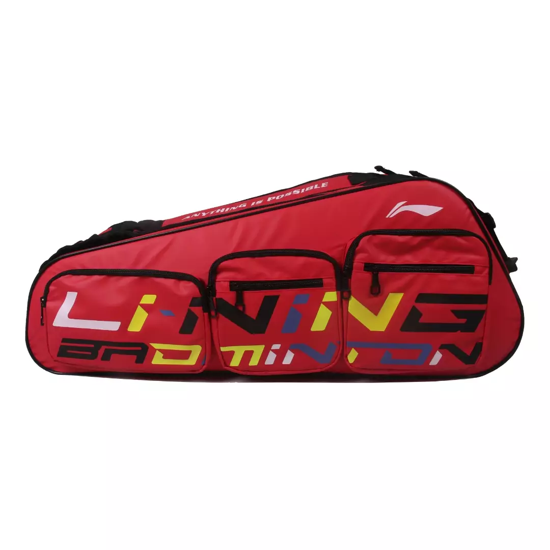 Jual LI-NING Li-Ning Badminton Racket Bag 6 in 1 ABDS661-1 Red Original ...