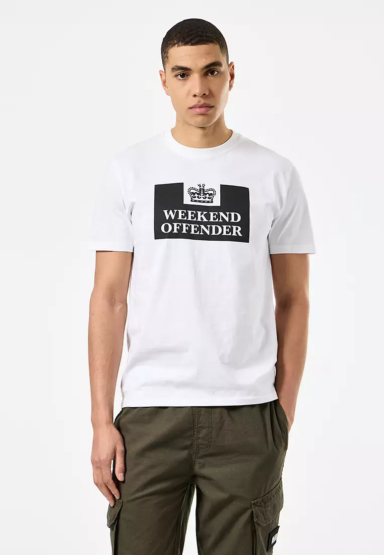 Buy Weekend Offender MENS WHITE PRISON CLASSIC CLASSIC PRISON TEE 2025 ...