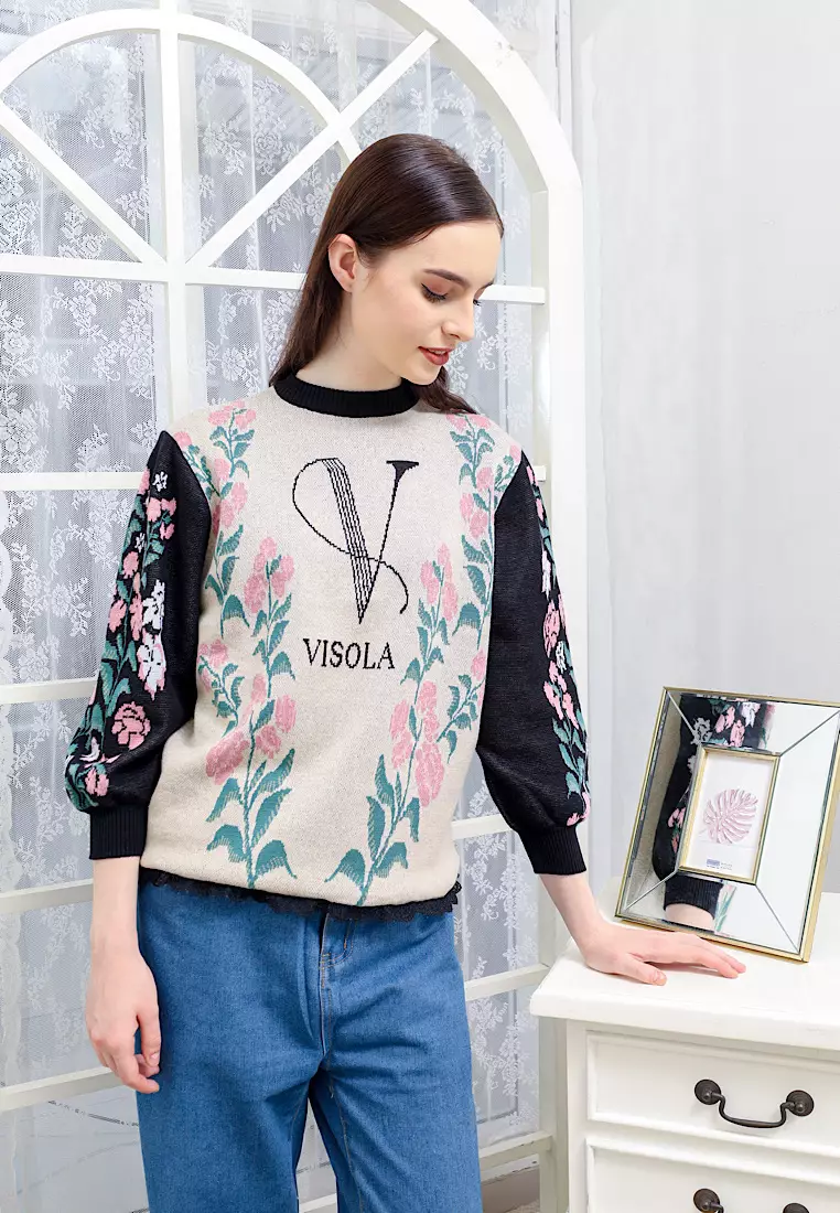 Jual VISOLA Visola Black Anniversary Edition Knitwear Original 2024 ...