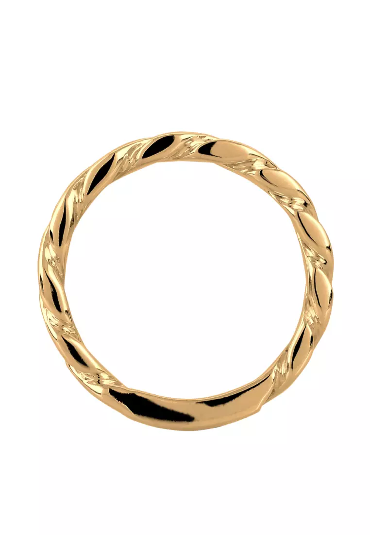 Buy Kuzzoi Men's Silver Slim Band Ring – Gold-Plated 2026 Online | ZALORA