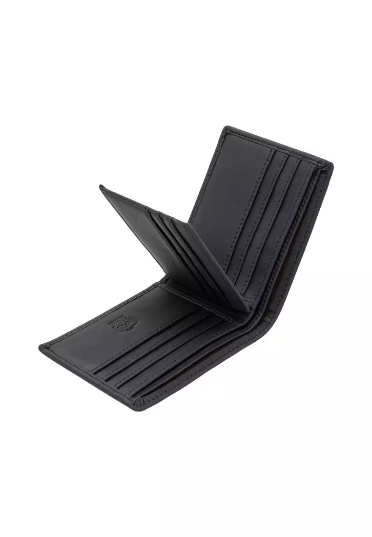 Buy Jack Studio Jack Studio Men's Grain Leather RFID Bifold Flip ID ...