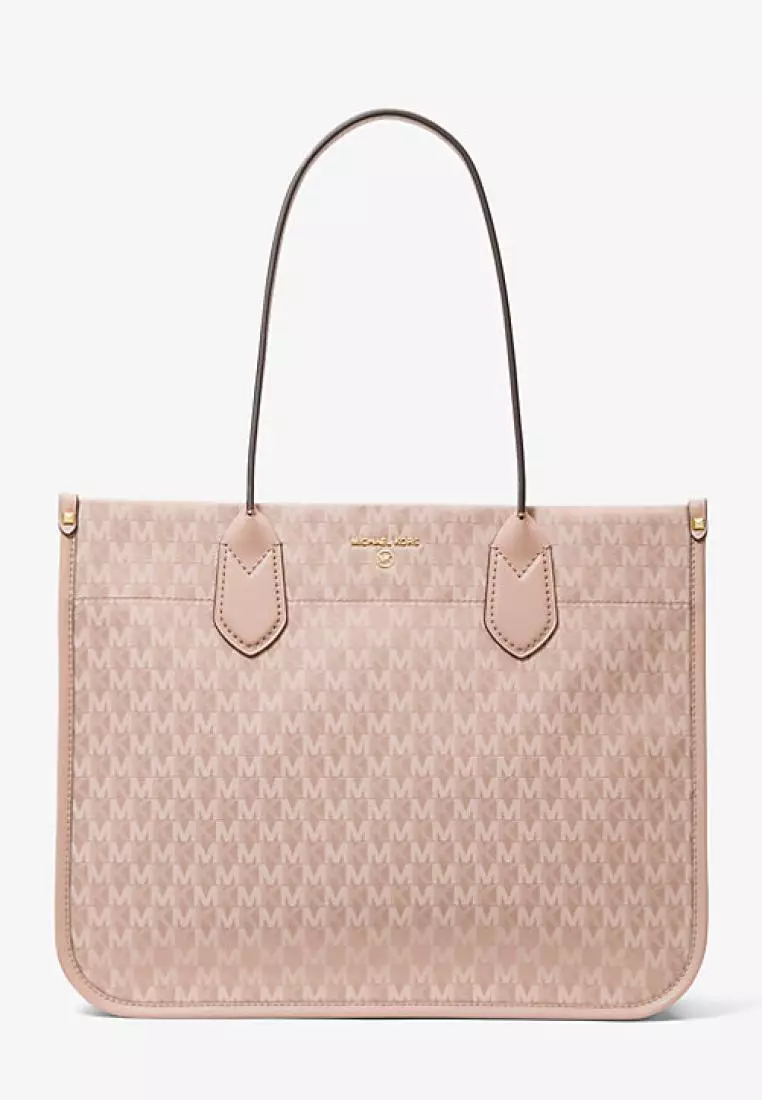 Jual MICHAEL KORS Michael Kors Heidi Large Logo Jacquard Tote Bag ...