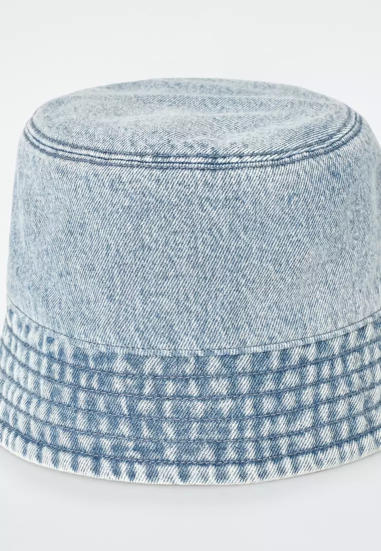 Buy COS Denim Bucket Hat 2025 Online | ZALORA