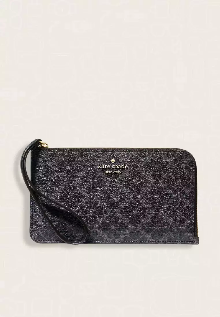 Jual Kate Spade Kate Spade Lucy Spade Flower Medium L-Zip Wristlet ...