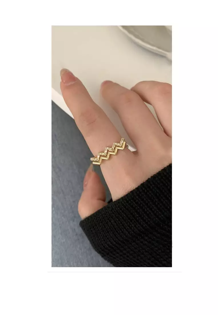 Jual La Miina La Miina Wave Open Ring Original 2025 | ZALORA Indonesia
