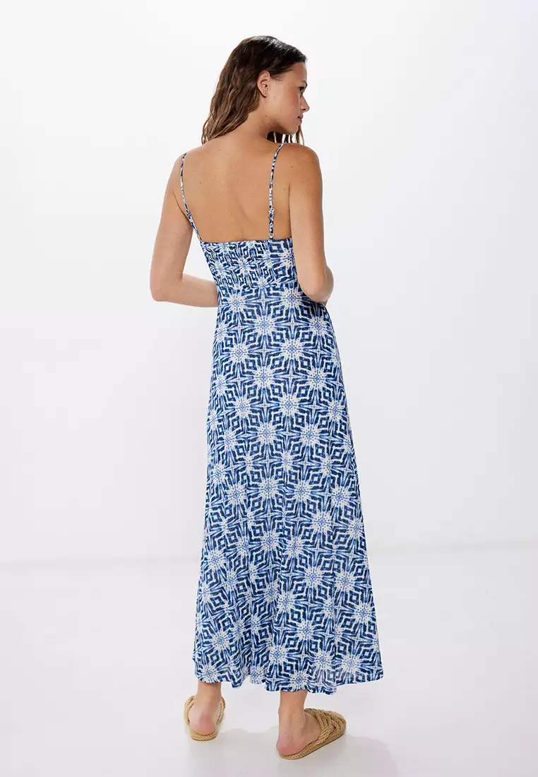 Buy Springfield Geometric Print Midi Dress 2024 Online | ZALORA Philippines