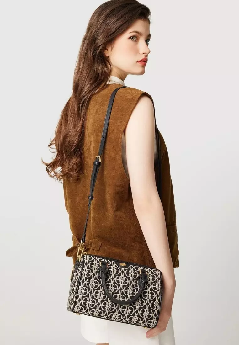 Jual BONIA Bonia - Nadia Monogram Satchel Bag Original 2024 | ZALORA ...