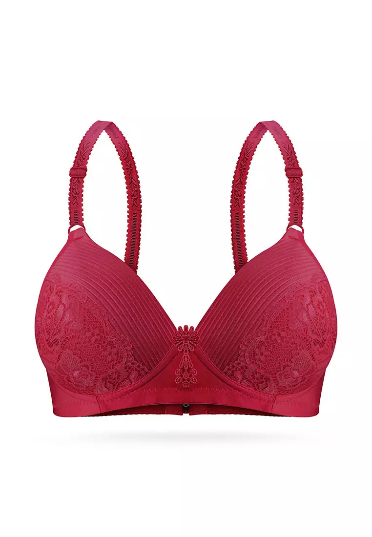 Jual Wimiu WIMIU BH Bra Wanita BH Tanpa Kawat Busa Sedang Motif Bunga ...