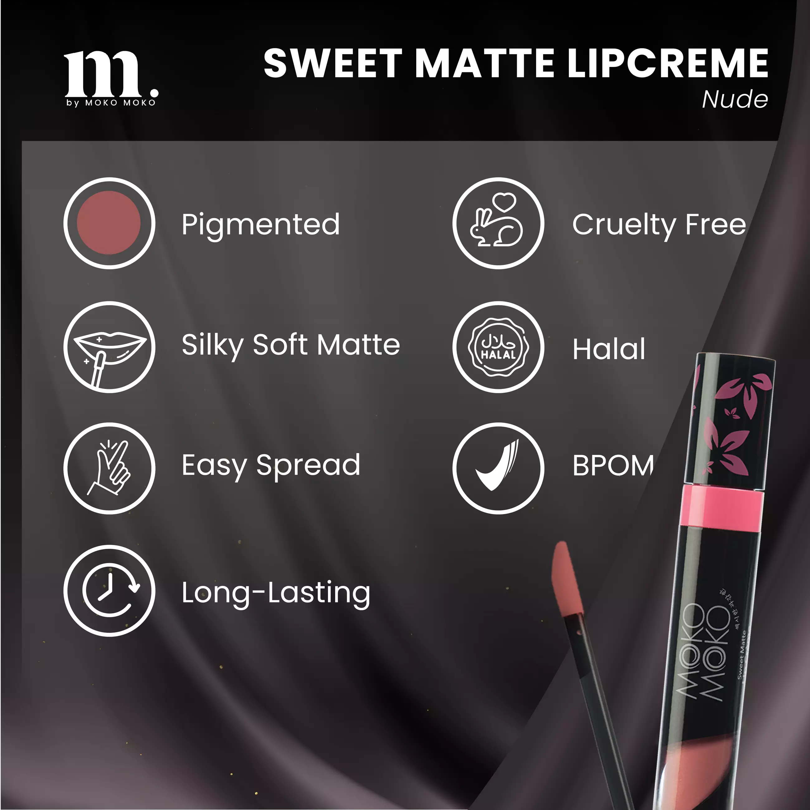 Jual MOKO-MOKO Moko Moko Sweet Matte Lip Creme - Nude Original 2025 ...