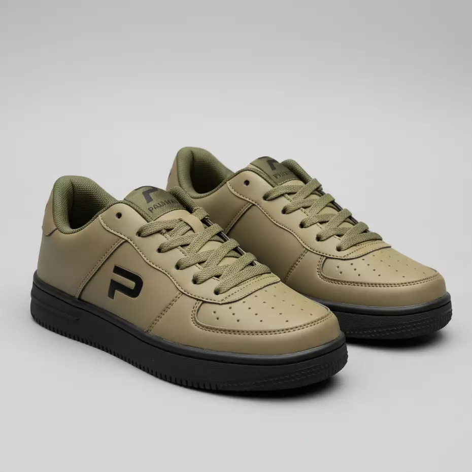 Jual PAULMAY PAULMAY - Sepatu Sneakers Pria Denver - Army Black ...