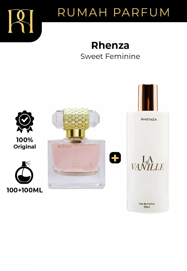Jual Rhenza Sweet Feminine - Rhenza La Vanille EDP + Rhenza Belle Woman ...