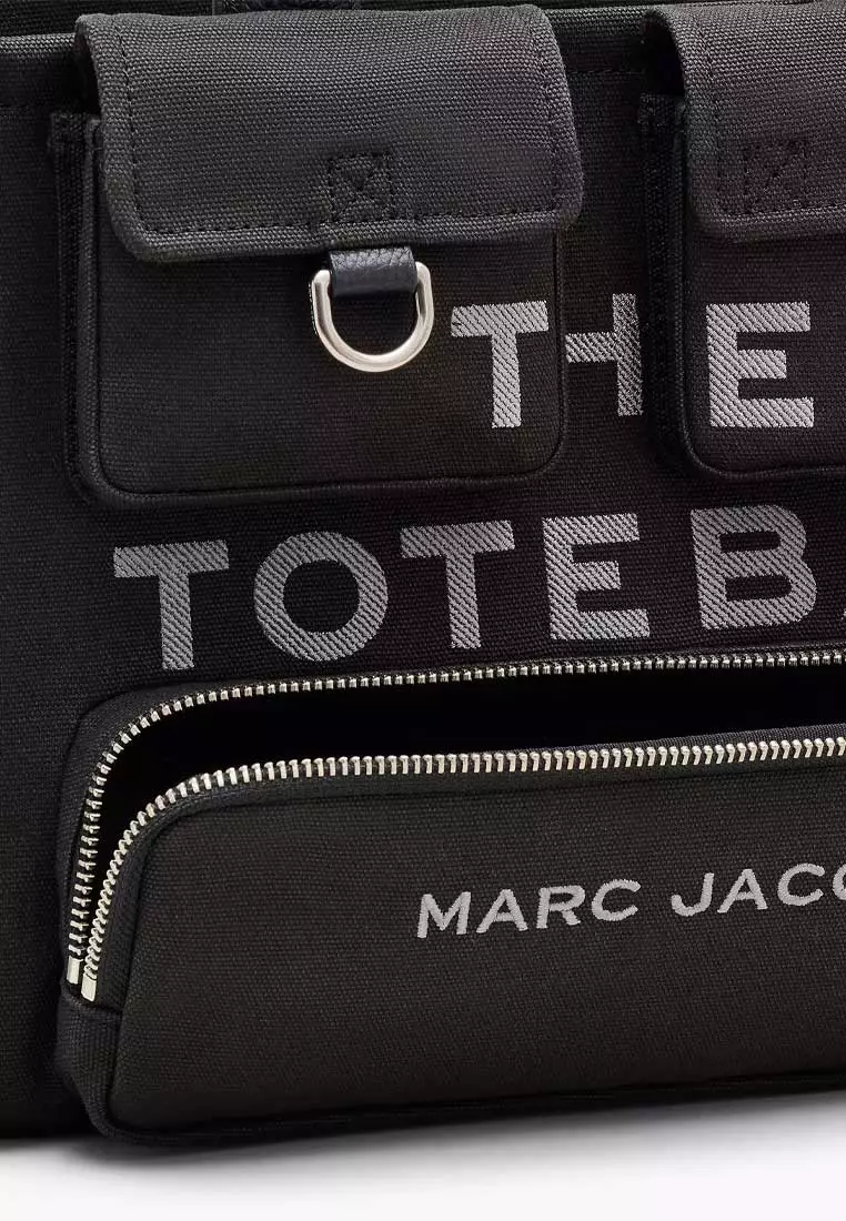 Buy Marc Jacobs The Cargo Canvas Medium Tote Bag Black 2P5HTT007H03 ...