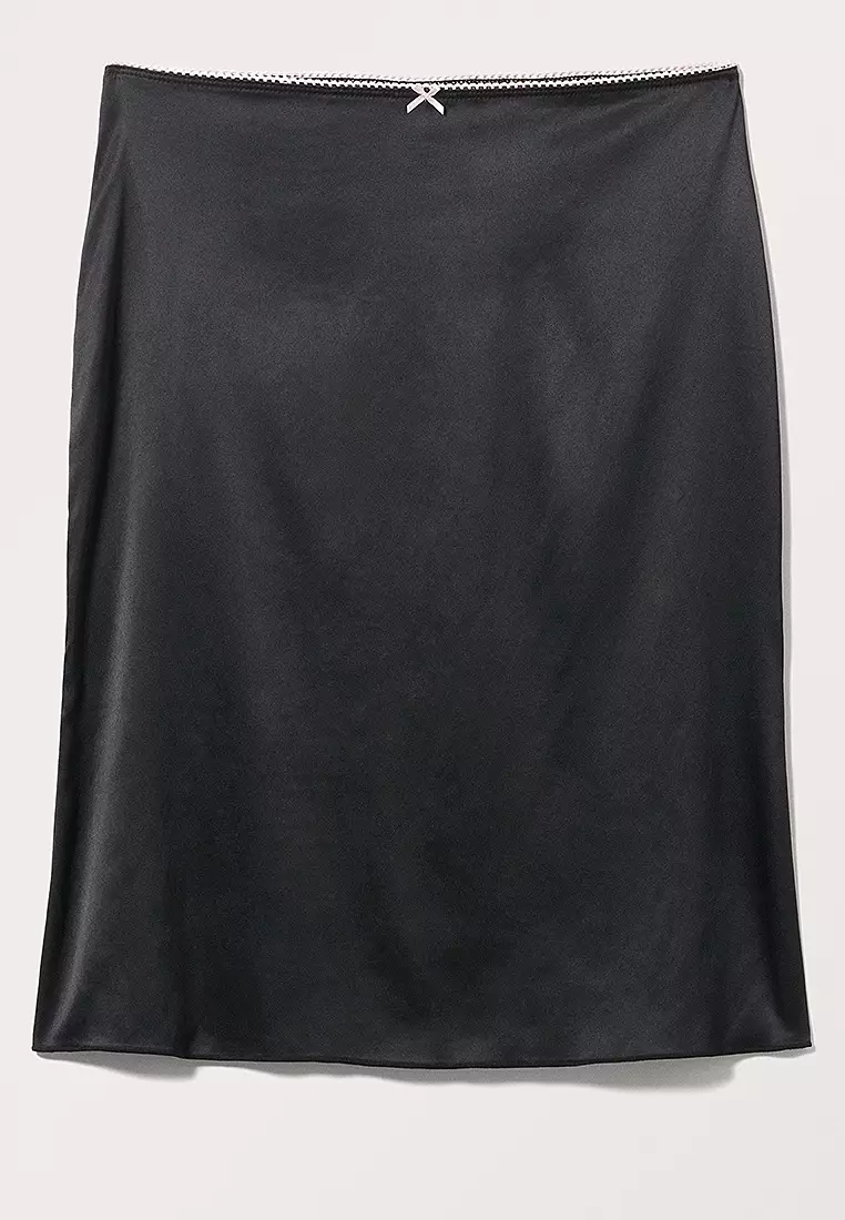 Buy Monki Lace Trim Midi Skirt 2024 Online | ZALORA Philippines