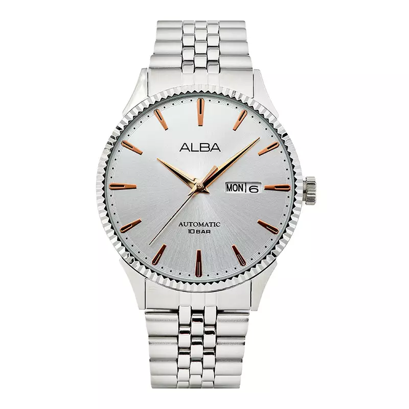 Jual Alba Jam Tangan Pria Alba Mechanical AL4241X1 Automatic Men Silver ...