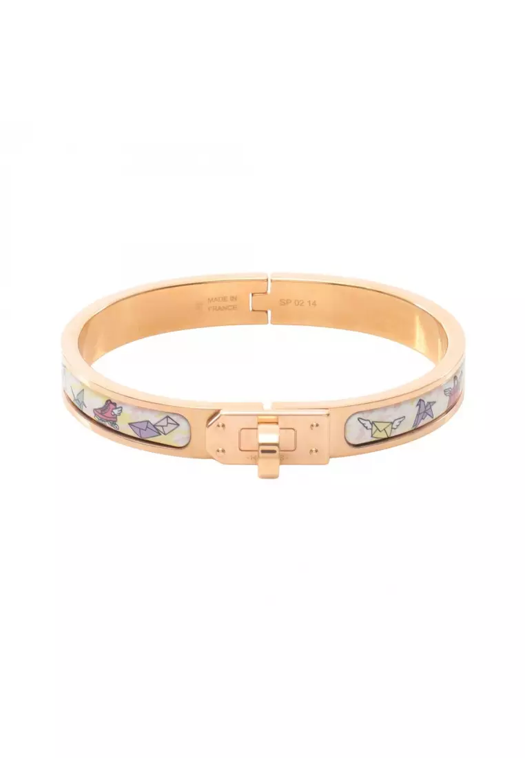 Buy Hermès Pre-Loved Hermès mini click Kelly jasmine bangle GP Pink ...