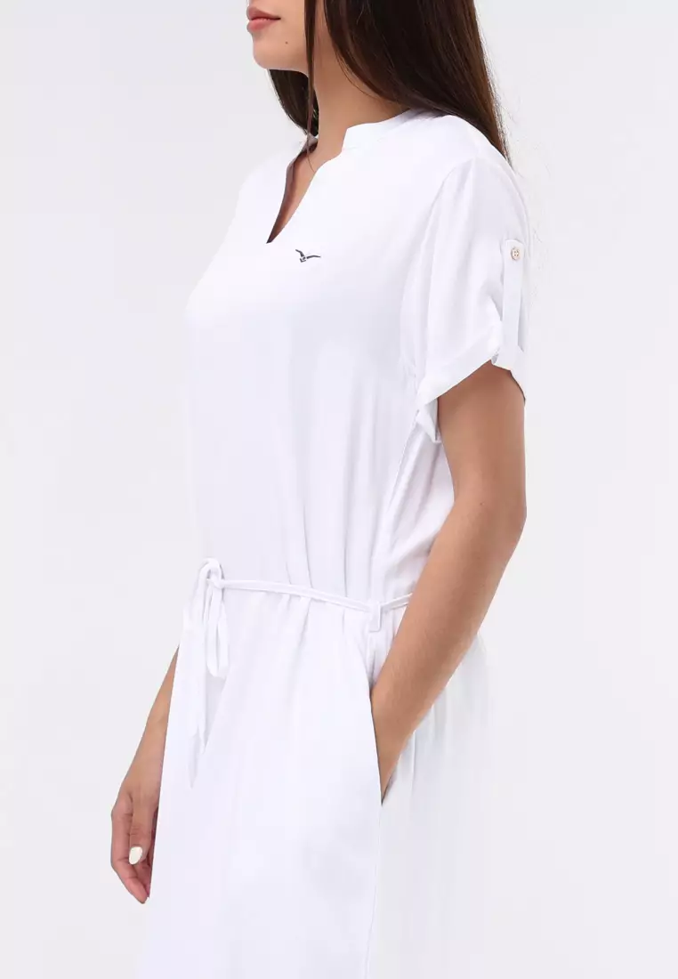 Buy Freego Ladies Plain Single Bold Twill Short Sleeve Dress 2026 ...