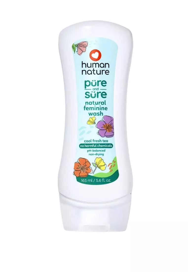 Buy Human Nature Pure and Sure Feminine Wash Cool Fresh Tea 165ml 2023 Online | ZALORA Philippines