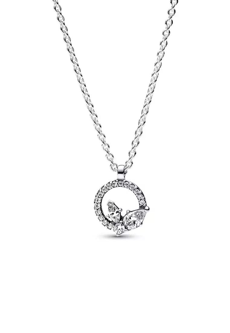 Buy PANDORA Pandora Herbarium Necklace and Earrings Gift Set (45cm ...