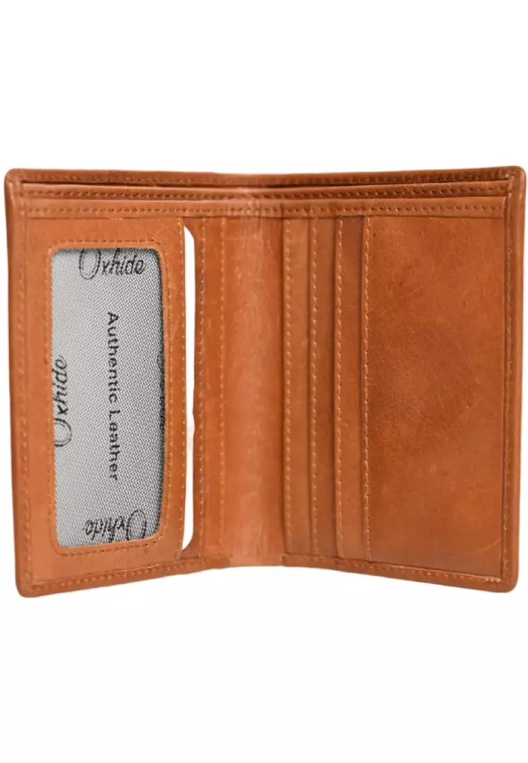 Oxhide Oxhide Compact wallet in Vintage Leather in Brown colour -OXHIDE ...